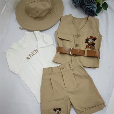 Mickey Mouse Safari Outfit Etsy