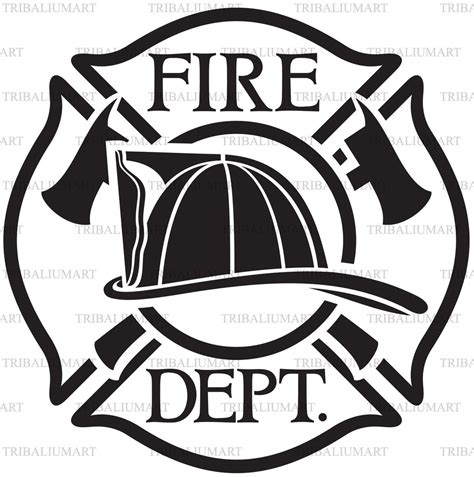 Firefighter Maltese Cross Logo