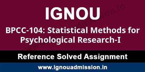 IGNOU BPCC 104 Solved Assignment 2020 IgnouAdmission In