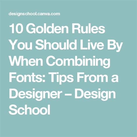 The Ultimate Guide To Font Pairing — Learn Font Pairing Learning School Design