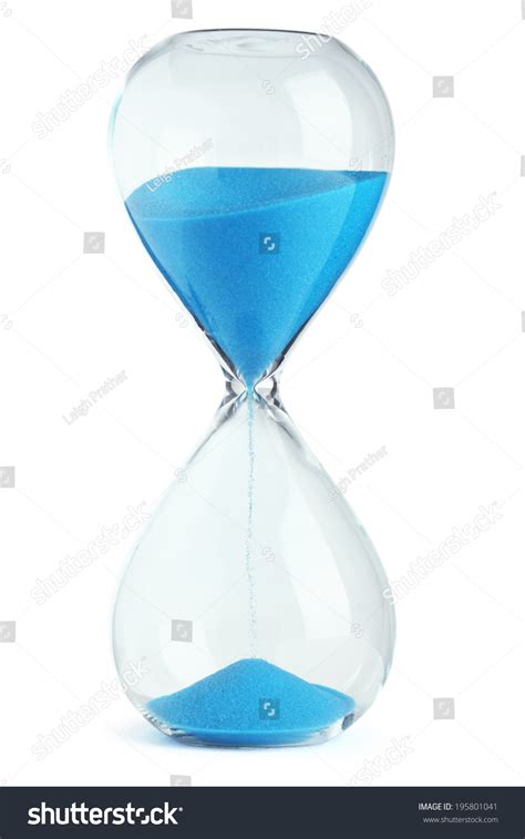Hourglass Isolated Blue Photos And Images Shutterstock