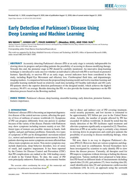 Early Detection Of Parkinsons Disease Using Deep Learning And Machine Learning Pdf Deep