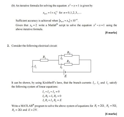 Solved B An Iterative Formula For Solving The Equation Solved B An Iterative Formula For Solving The Equation