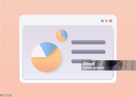 Jendela Browser Web Dengan Statistik Analisis Keuangan Data Statistik