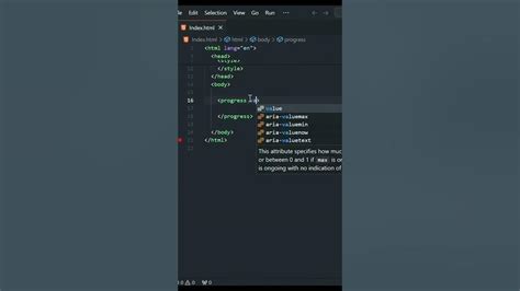 Progress Tage In Html Html Series Prat 24 Html Codingin17 Shorts Youtube
