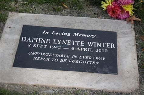 Daphne Lynette Winter 1942 2010 Find A Grave Memorial
