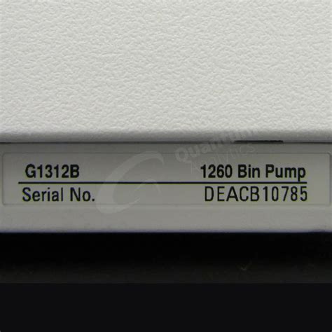 Agilent 1260 Infinity HPLC Binary Pump G1312B Quantum Analytics