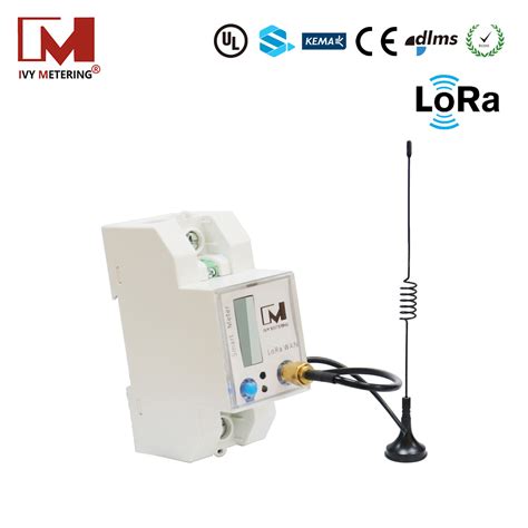 Au EU MHz Lora Electricity Meter With Lora Antenna Lorawan Power Meter Smart Energy Meter