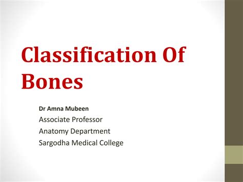 Solution Classification Of Bones Lecture Studypool