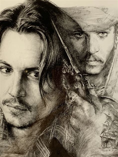 Johnny Depp Drawing Step By Step