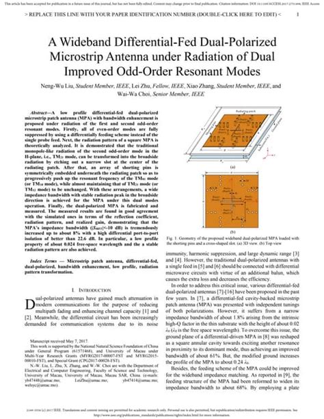 Substrate Integrated Waveguide Based Antenna And Array Review Pdf Technology And Computing