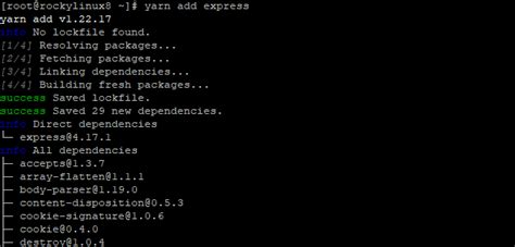 How To Install Yarn Npm Package Manager On Rocky Linux Vitux