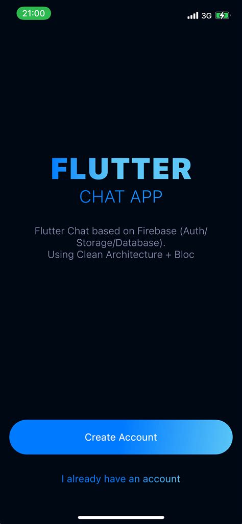 GitHub Userentity Flutterchat Flutter Chat Example Based On Firebase