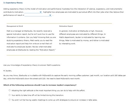 Solved 3 Expectancy Theory Adding Expectancy Theory To The