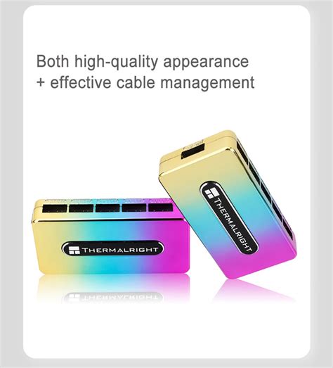 Thermalright Argb Rgb Hub Controller Rev A 5v 3pin 12v 4pin Motherboard Sync Cpu Cooler