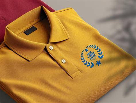 Мокет логотипа футболки Polo Премиум Ai сгенерированный Psd