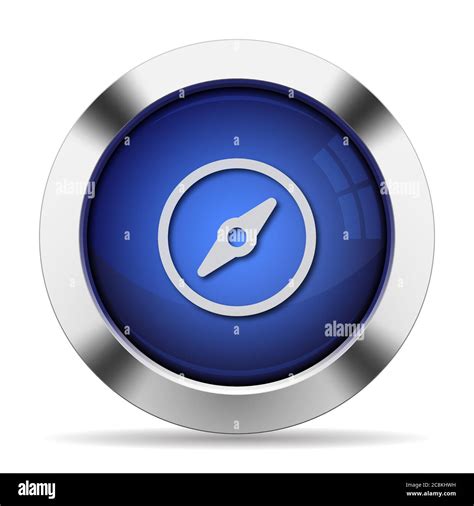 Compass Concept Shiny Steel Direction Stock Vector Images Alamy