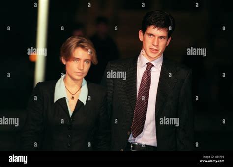 British Tennis Number One Tim Henman Arrives With His Girlfriend Lucy
