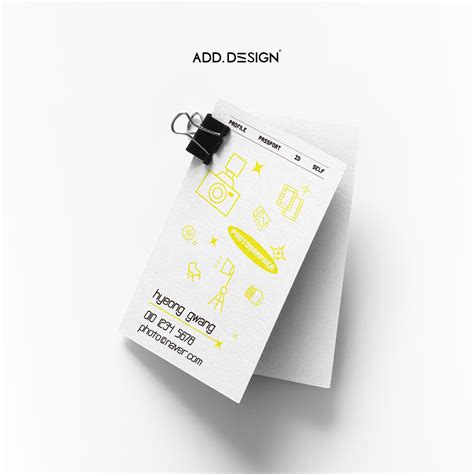 프리랜서 사진가 독창적인 명함 제작 명함 포트폴리오 크몽