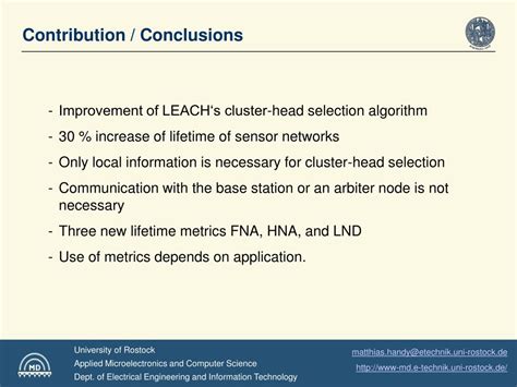 Ppt Low Energy Adaptive Clustering Hierarchy With Deterministic Cluster Head Selection