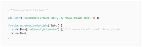 How To Remove Additional Information Tab In Woocommerce Product Page