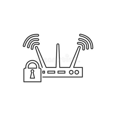 Security Outline Web Icon Set Stock Vector Illustration Of Flame Fingerprint 107826925