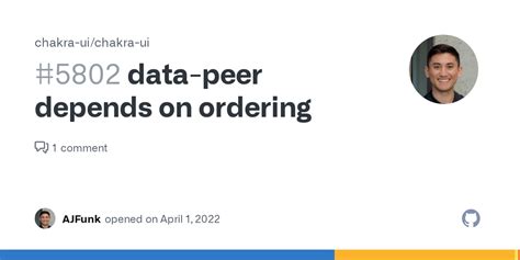 Data Peer Depends On Ordering · Issue 5802 · Chakra Uichakra Ui · Github