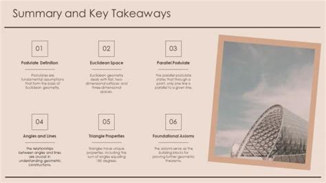 Summary And Key Takeaways Euclidean Ppt Powerpoint St Ai Ss Ppt