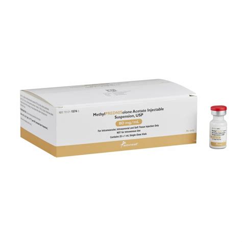 Methylprednisolone Acetate 80 Mg Ml Injection Single Dose Vial 1 Ml