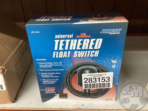 Universal Tethered Float Switch Jeff Martin Auctioneers Inc