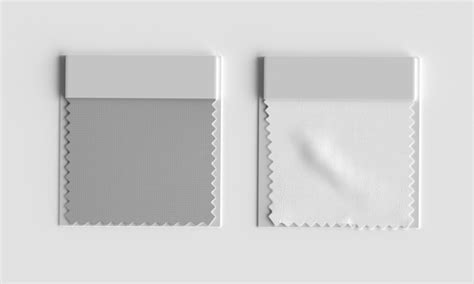 패브릭 샘플 클래식 텍스처가 있는 인테리어 디자인 무드 보드용 섬유 견본 템플릿 3d 프리미엄 사진