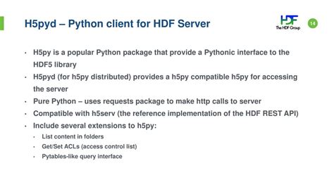 hdf data services john readey the hdf group ppt download