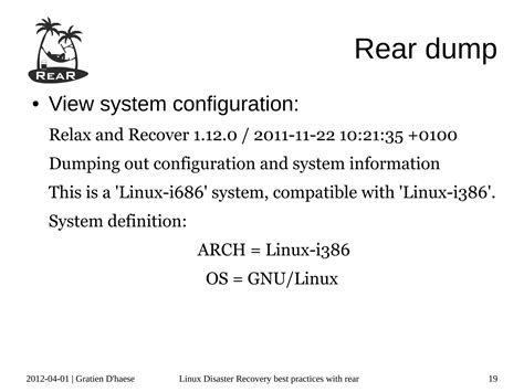 Linux Disaster Recovery Best Practices With Rear PPT
