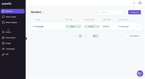 update profile details pulsetic knowledge base