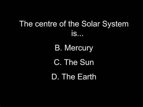 Solar System Game Ppt