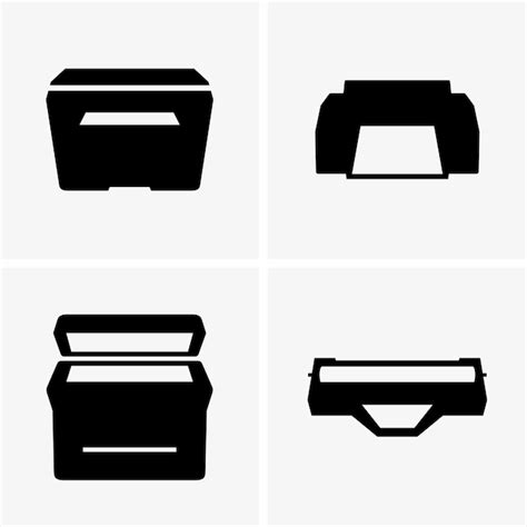 레이저 프린터 및 카트리지 프리미엄 벡터