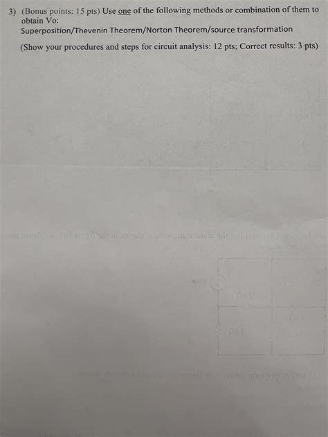 Solved Problem Pts In Total For The Resistor Network Chegg