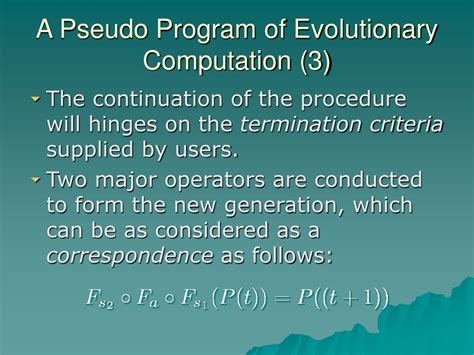 PPT Evolutionary Computation In Artificial Intelligence PowerPoint Presentation ID