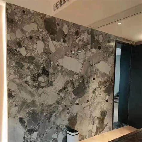 중국 맞춤형 화석 회색 대리석 공급 업체 도매 서비스 Xuri Stone