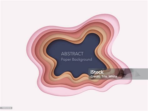 페이퍼컷 모양이 있는 추상3d 배경입니다 종이 디자인 벡터 창조적 인 트렌디 한 일러스트 레이션 0명에 대한 스톡 벡터 아트 및 기타 이미지 Istock