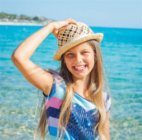 Premium Photo Cutie Girl In Hat