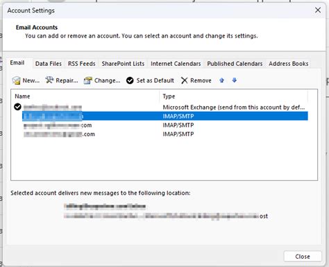 Check Locate Outlook Email Settings SecureAX Knowledgebase
