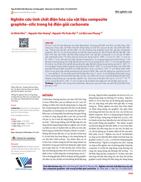 Pdf Investigation Of The Electrochemical Performance Of The Graphite‒silicon Composite In