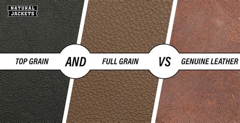 Compare Full Grain Vs Top Grain And Genuine Leather Guide