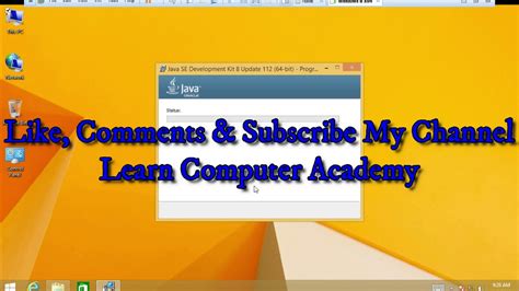 Lecture No 1 How To Install Java Development Kit Jdk Youtube