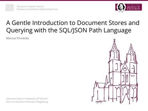 Pdf Querying With The Sqljson Path Language A Gentle Querying