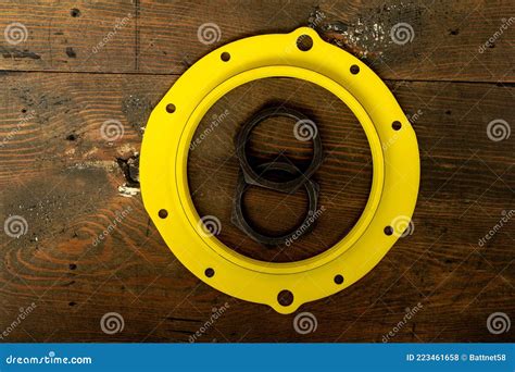 Close Up Knuckle Front Wheel Hubs And Caliper Disc Brake Unit Assembly