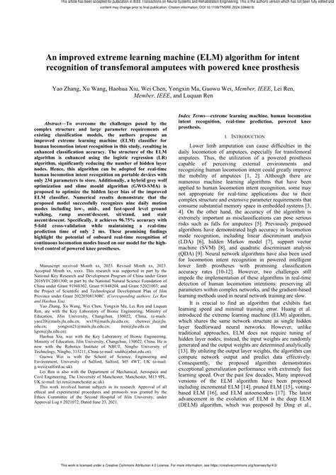 Pdf An Improved Extreme Learning Machine Elm Algorithm For Intent