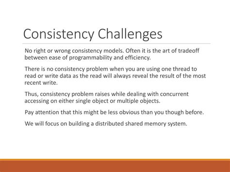 Ppt Distributed Shared Memory And Sequential Consistency Powerpoint