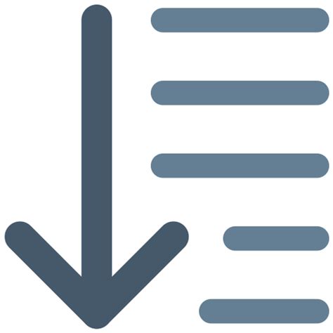 Align Arrow Center Down Office Text User Interface And Gesture Icons